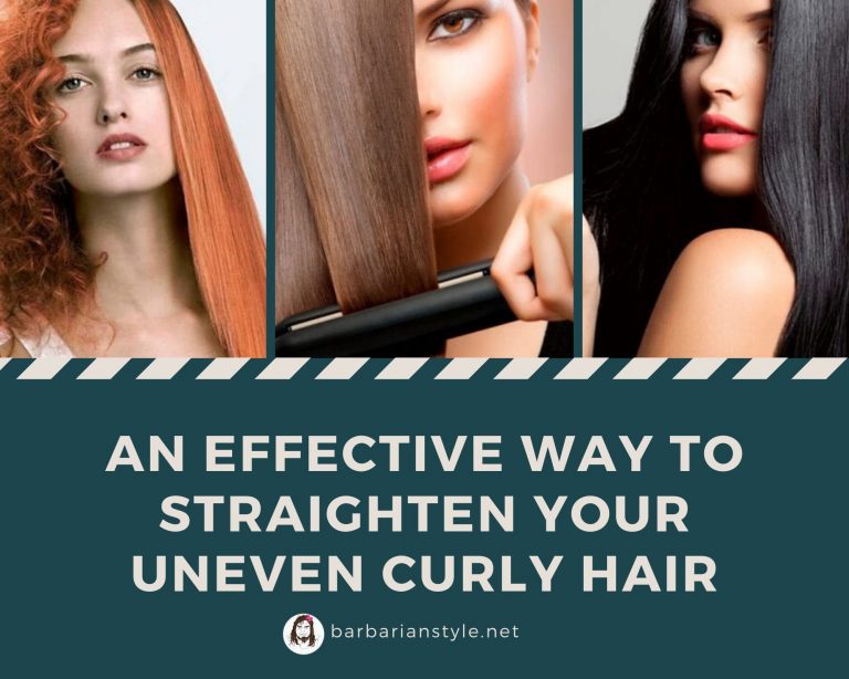 An Effective Way to Straighten Your Uneven Curly Hair